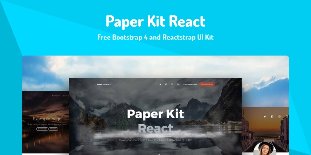 Paper Kit React Free Bootstrap 4 And Reactstrap Ui Kit Made With Reactjs